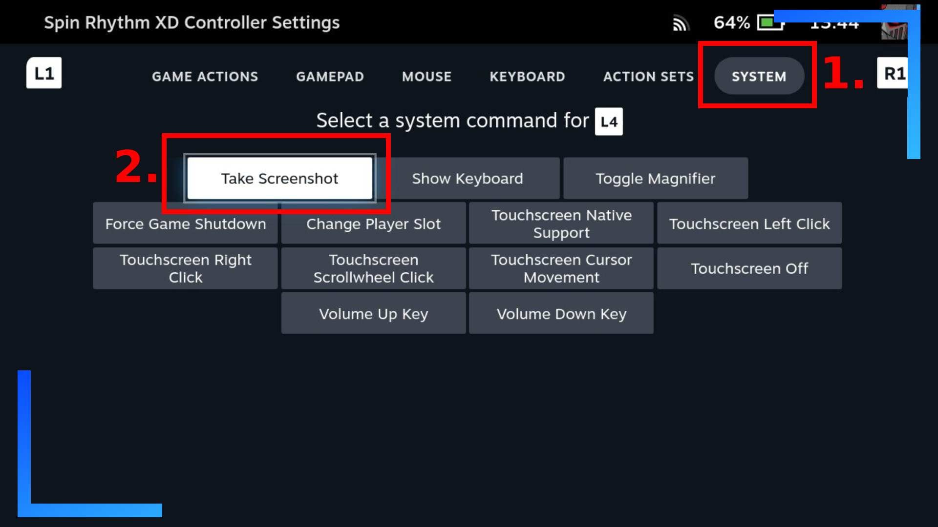 How to Change the Screenshot Button on Steam Deck
